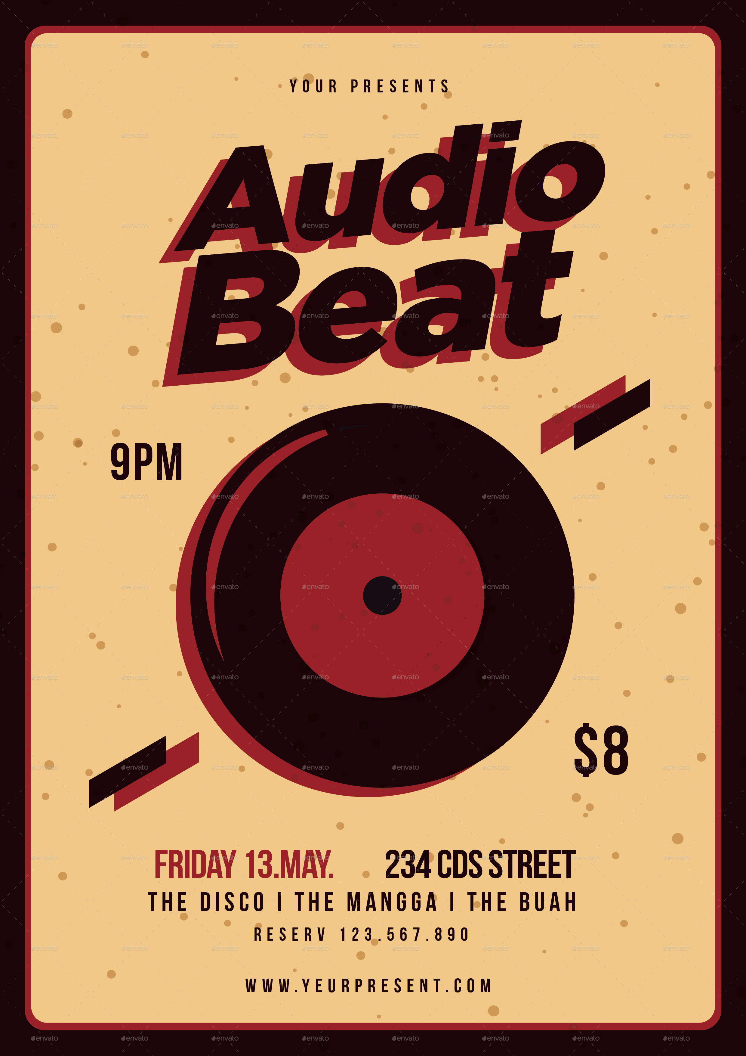 Audio Beat Flyer, Print Templates | GraphicRiver