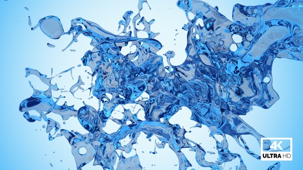 Blue Water Jet Stream Splash V3, Motion Graphics | VideoHive