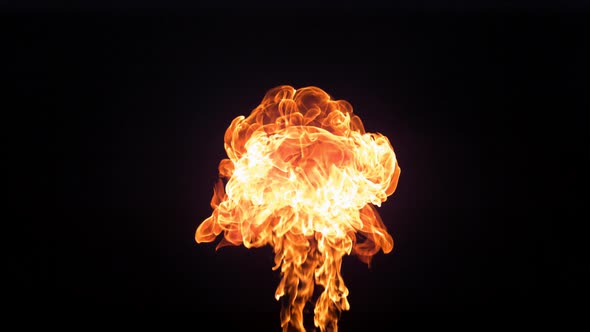 Flames rising up in ultra slow motion, Stock Footage | VideoHive