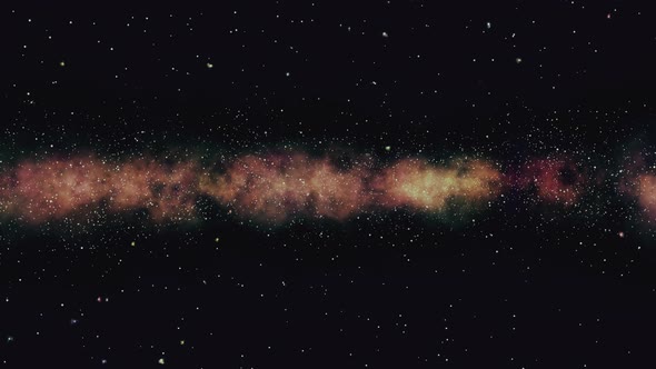 Abstract animation of the outer space with stars, Motion Graphics ...