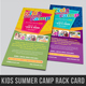 Kids Summer Camp Rack Card, Print Templates | GraphicRiver