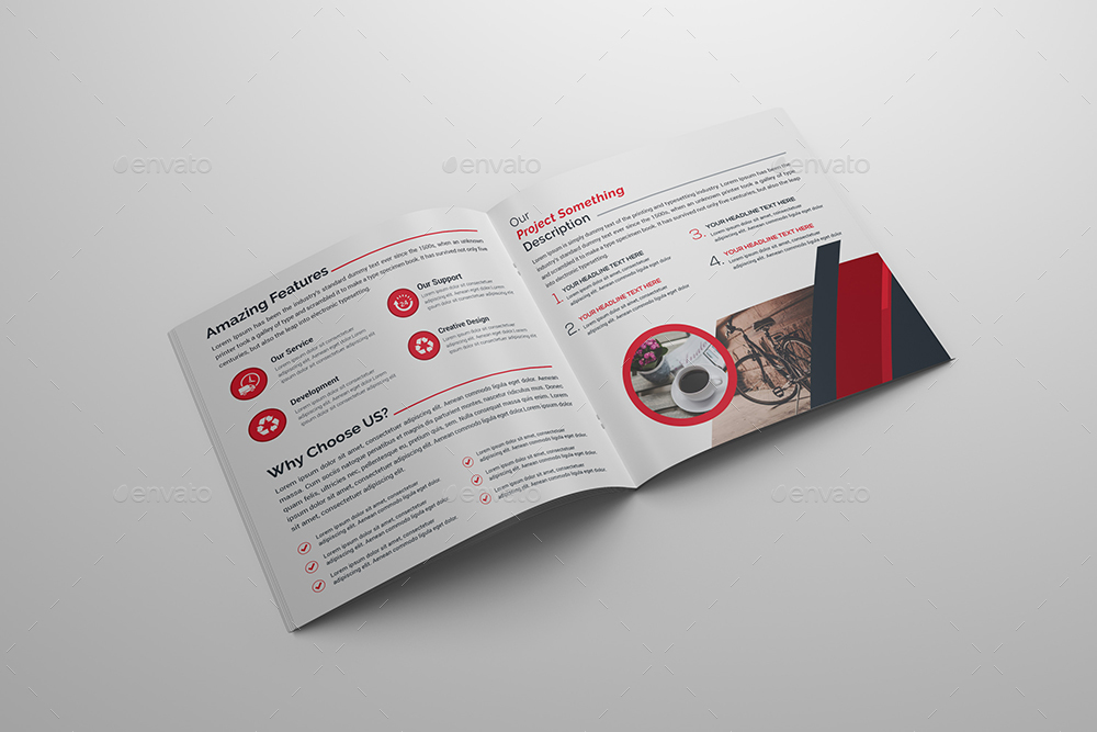 Square Bi-Fold Template by generousart | GraphicRiver