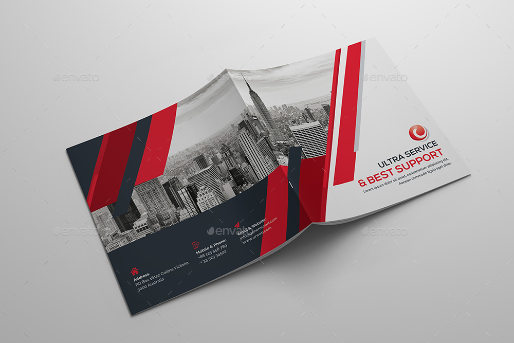 Square Bi-Fold Template by generousart | GraphicRiver