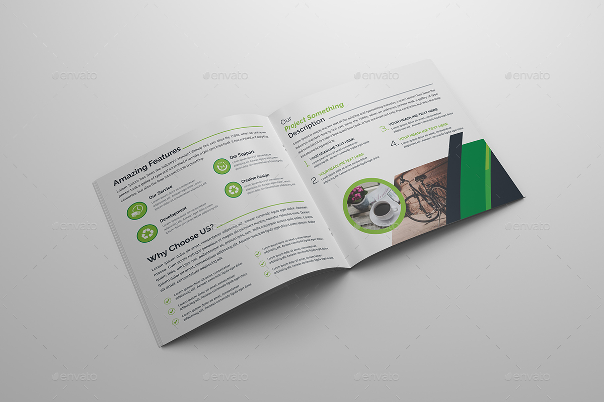 Square Bi-Fold Template by generousart | GraphicRiver