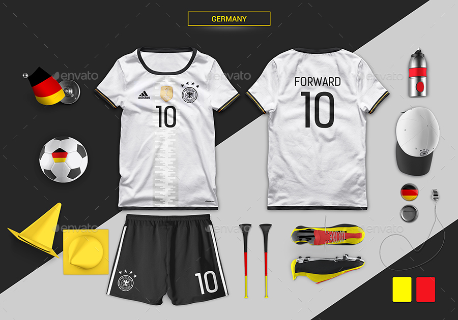 Football Set Mock-Up, Graphics | GraphicRiver