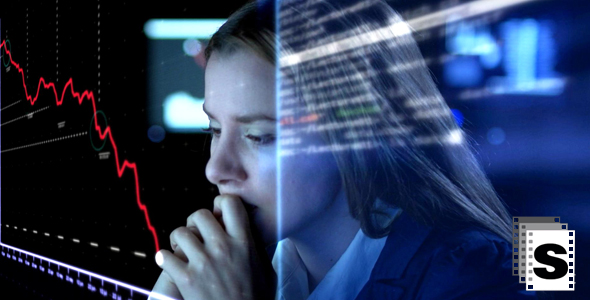 Stock Market Limit Down, Stock Footage | VideoHive