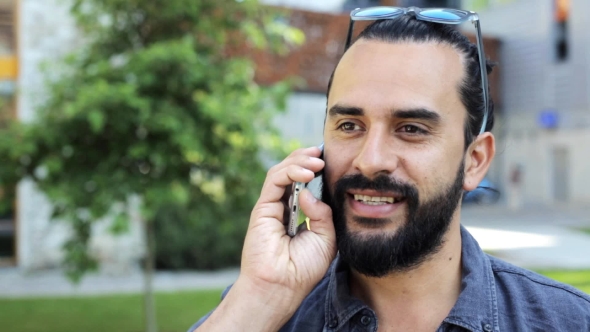 Man Calling By Smartphone On City Street 22, Stock Footage | VideoHive