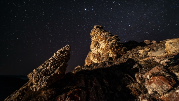 Stars Over The Mountain, Stock Footage | VideoHive