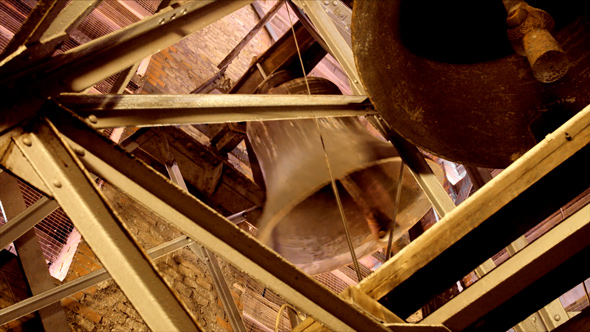 A Bell is Ringing in an Old Church, Stock Footage | VideoHive