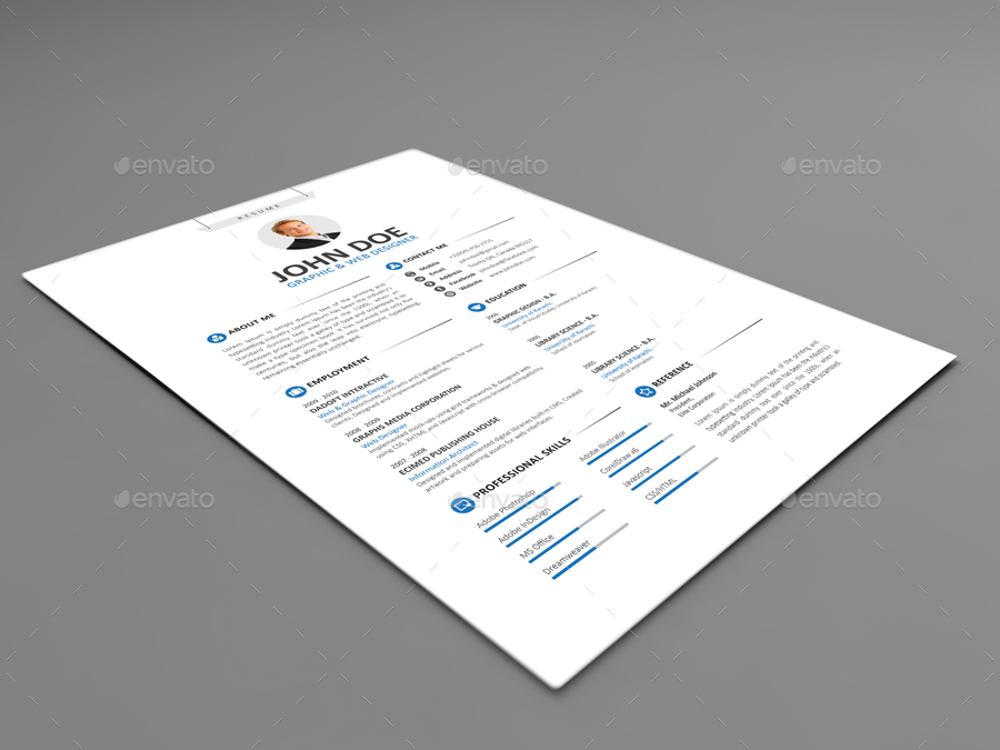Resume Bundle, Print Templates | GraphicRiver