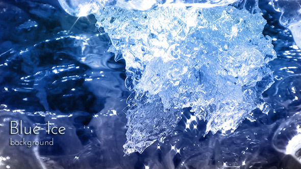 Blue Ice Nature Background, Stock Footage | VideoHive