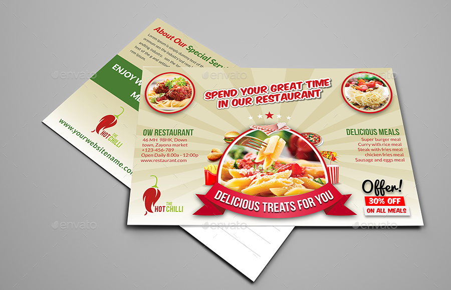 Restaurant Advertising Bundle Vol11, Print Templates | GraphicRiver