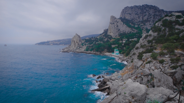 Catholic And Protestant Church On The Beach, At The Foot Of The ...