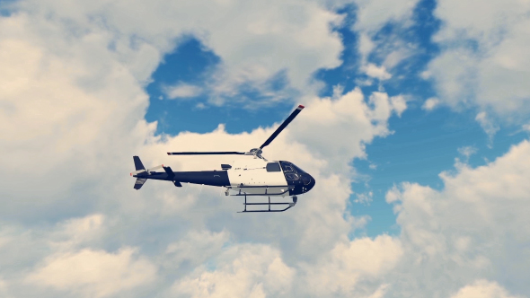 3D Realistic Police Helicopter, Motion Graphics | VideoHive