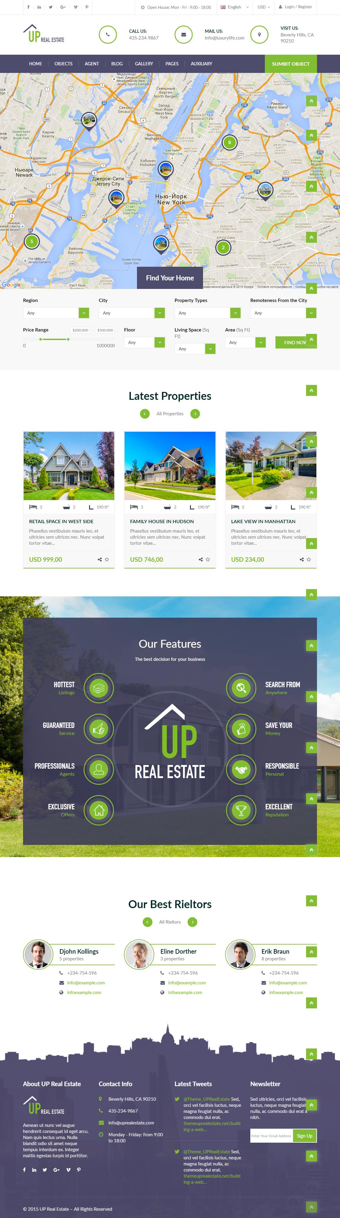 UP Real Estate HTML Template - Unlimited Potential for your Real Estate ...
