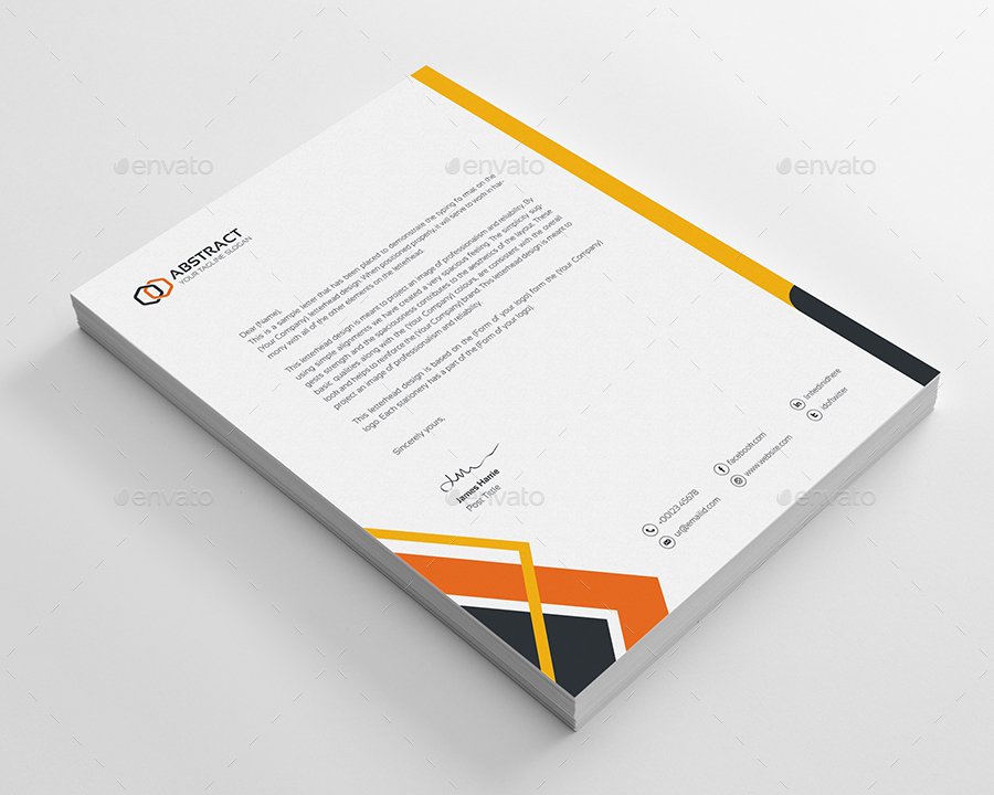 Letterhead Bundle 2 in 1, Print Templates | GraphicRiver