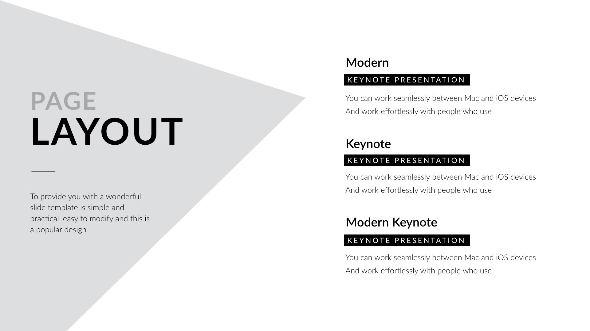 Modern - Clean trend Keynote Template, Presentation Templates ...