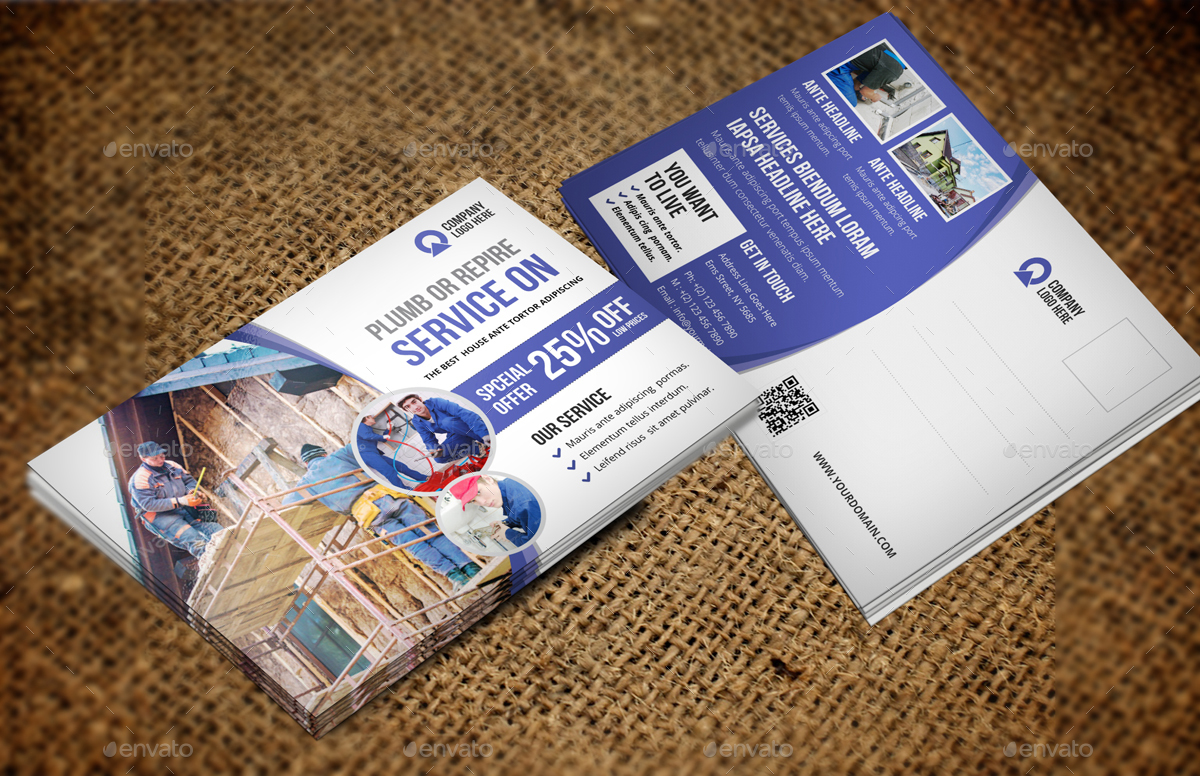 Multipurpose Postcard Design, Print Templates | GraphicRiver