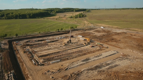Start Of Construction Of The New Building, Stock Footage | VideoHive