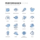Line Performance Icons, Icons | GraphicRiver