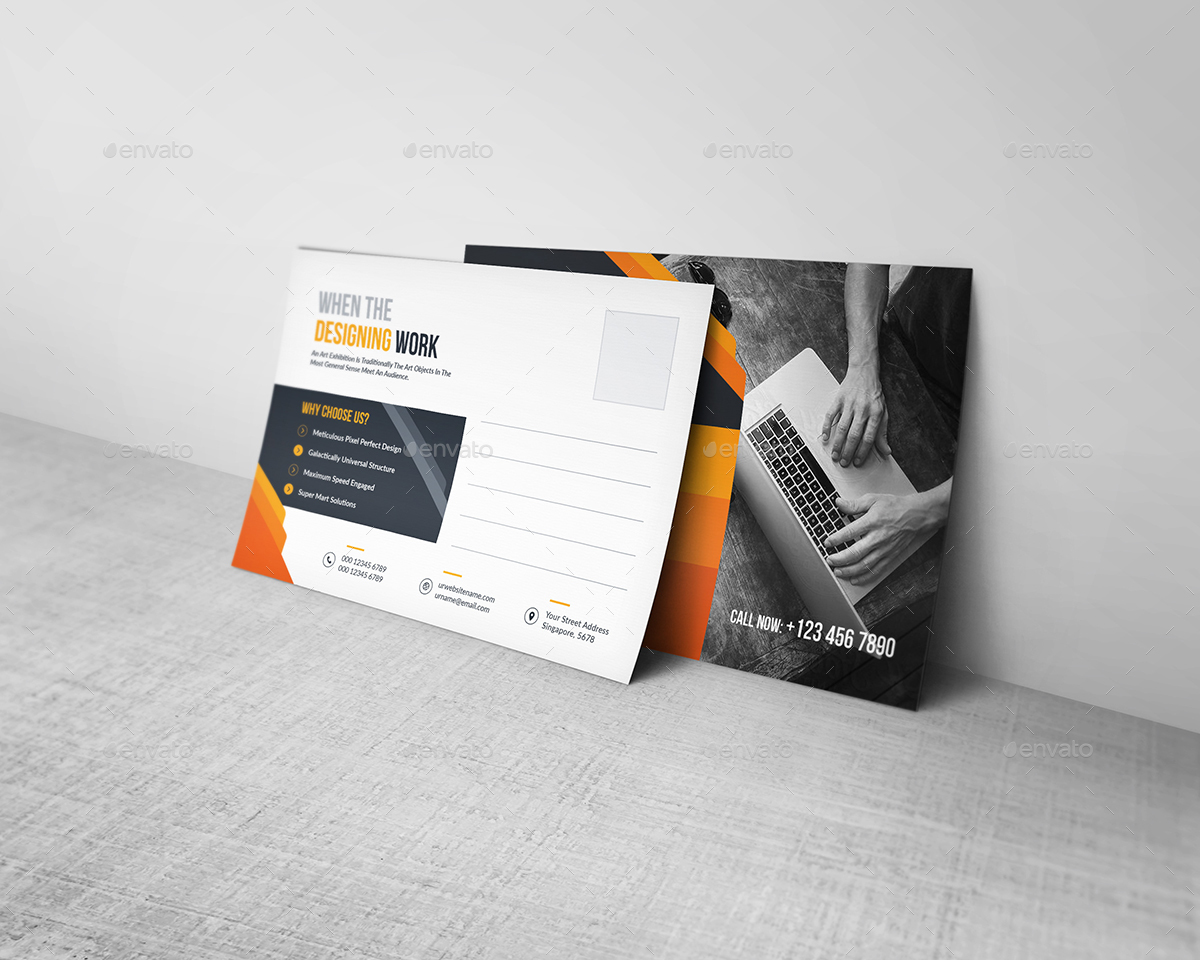 Postcard Template, Print Templates | GraphicRiver