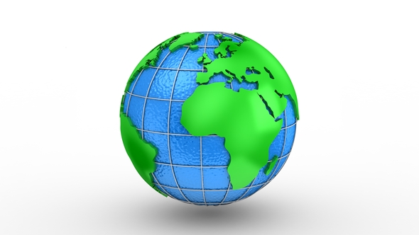 World Map Turns Into a Globe, Motion Graphics | VideoHive