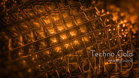 Techno Gold Background, Motion Graphics | VideoHive