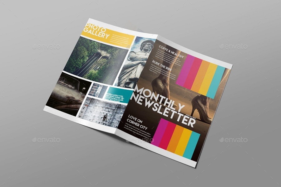 Modern Colorful Newsletter Vol. 3, Print Templates | GraphicRiver