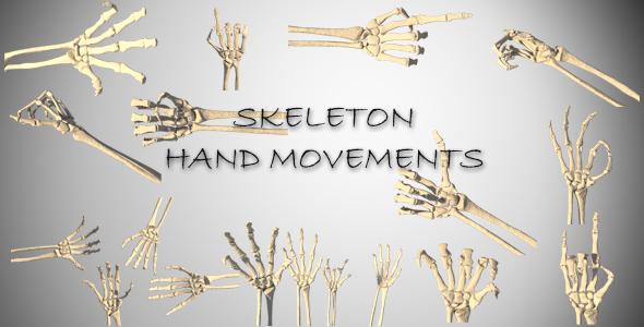 Skeleton Hand Movements, Motion Graphics | VideoHive