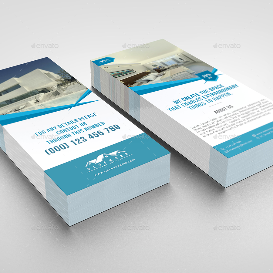 Real Estate Rack Card Template, Print Templates | GraphicRiver