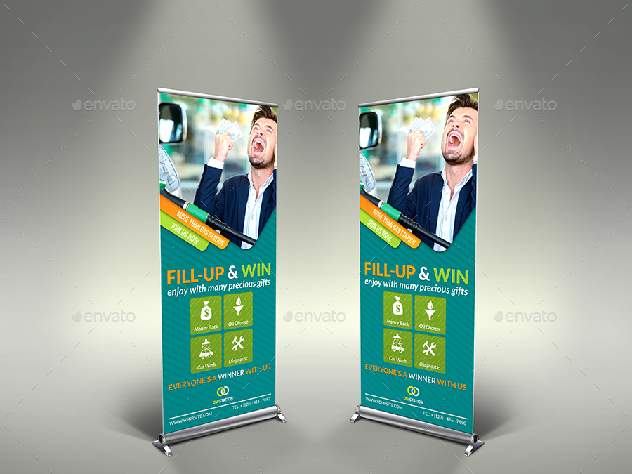 Gas Station Advertising Bundle, Print Templates | GraphicRiver