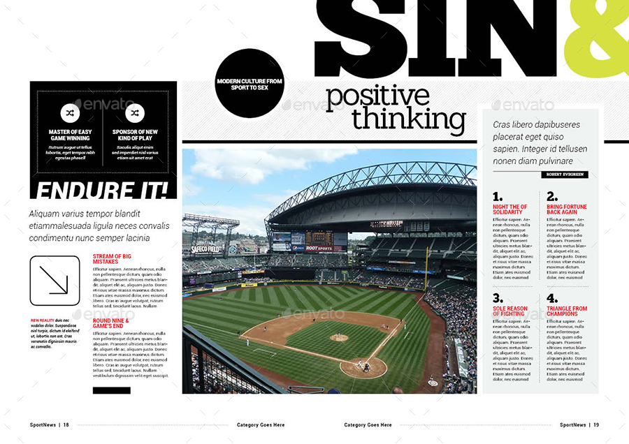 Sport Magazine Bundle (3 in 1), Print Templates | GraphicRiver