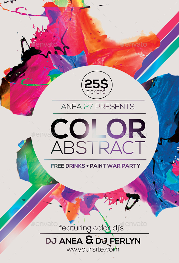 Color Abstract Flyer by ferlyn22 | GraphicRiver