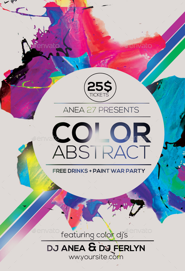 Color Abstract Flyer by ferlyn22 | GraphicRiver