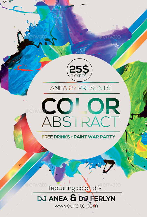Color Abstract Flyer by ferlyn22 | GraphicRiver