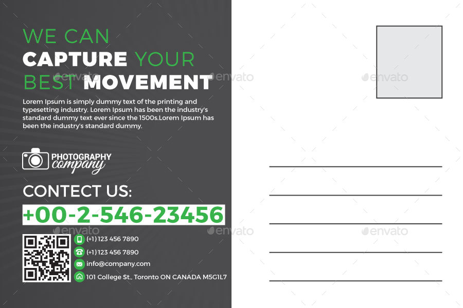 Photography Post card Design, Print Templates | GraphicRiver