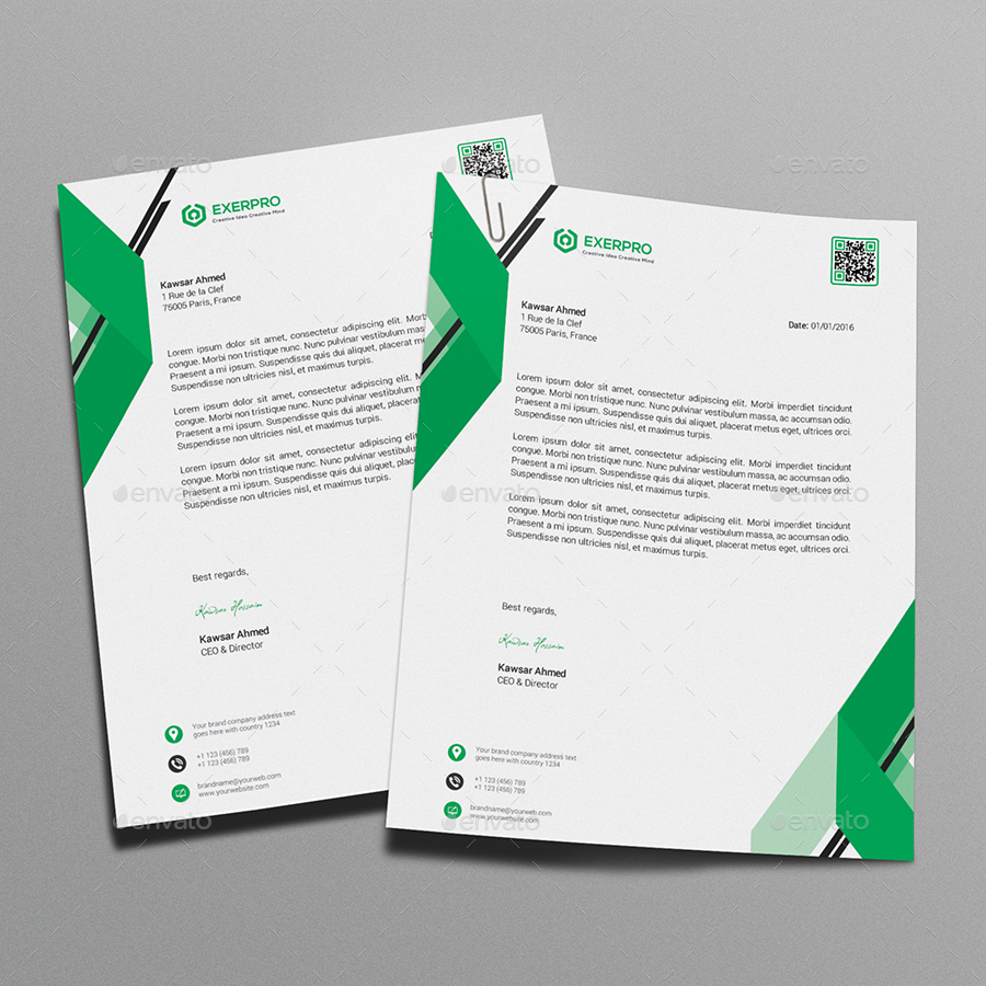 Corporate Letterhead Bundle, Print Templates | GraphicRiver