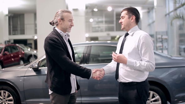 Successful Deal In The Car Dealership, Stock Footage | VideoHive