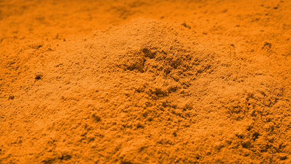 Orange Powder Pile Rotating, Stock Footage | VideoHive