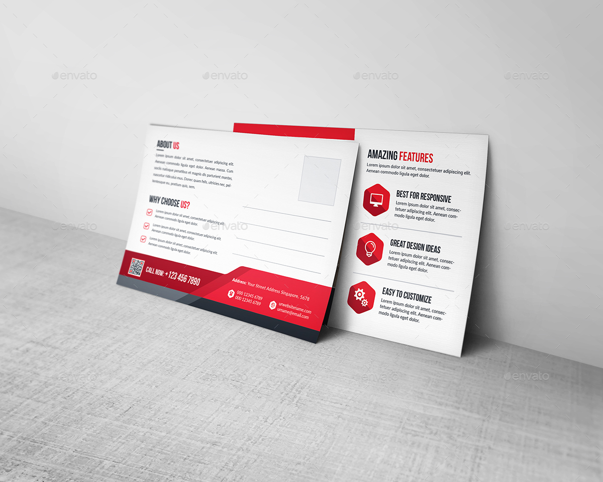 Postcard Template by generousart | GraphicRiver