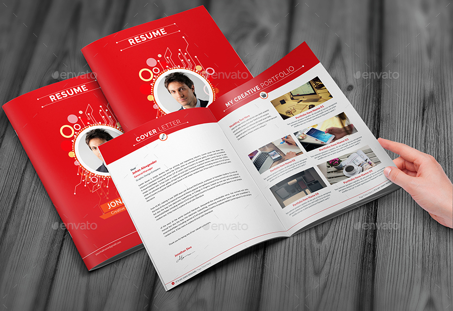 Resume Booklet Design _8 Pages, Print Templates | GraphicRiver