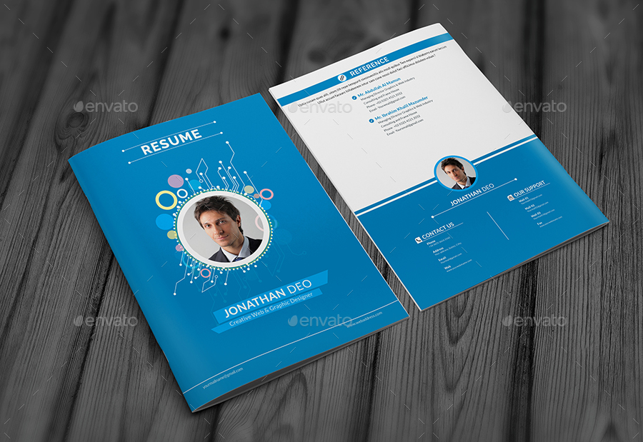Resume Booklet Design _8 Pages by Al-Mamun | GraphicRiver