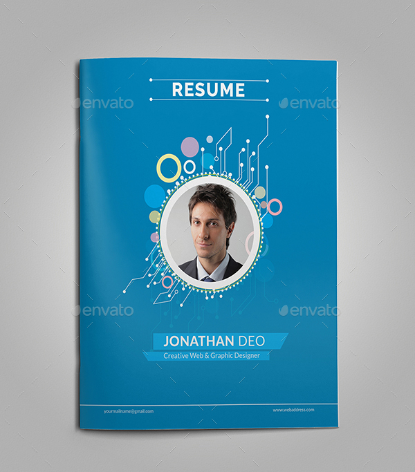 Resume Booklet Design _8 Pages, Print Templates | GraphicRiver