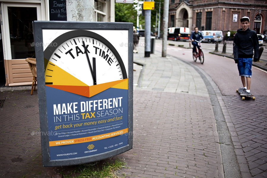 Tax and Accounting Poster Template, Print Templates | GraphicRiver