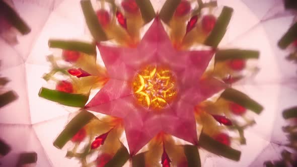 Real Kaleidoscope Pattern. View From Inside of an Vintage Optical Toy ...