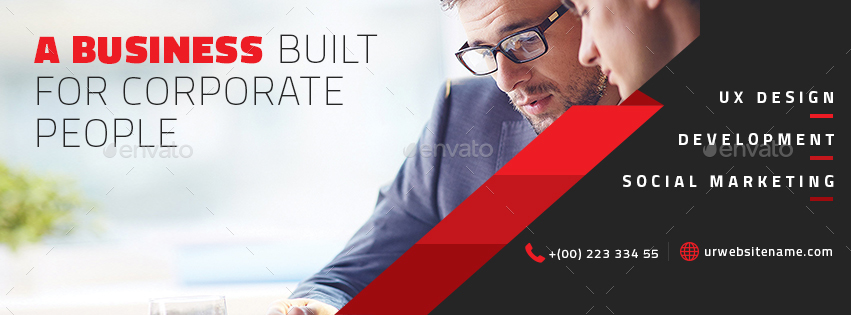 Corporate Facebook Cover, Web Elements | GraphicRiver