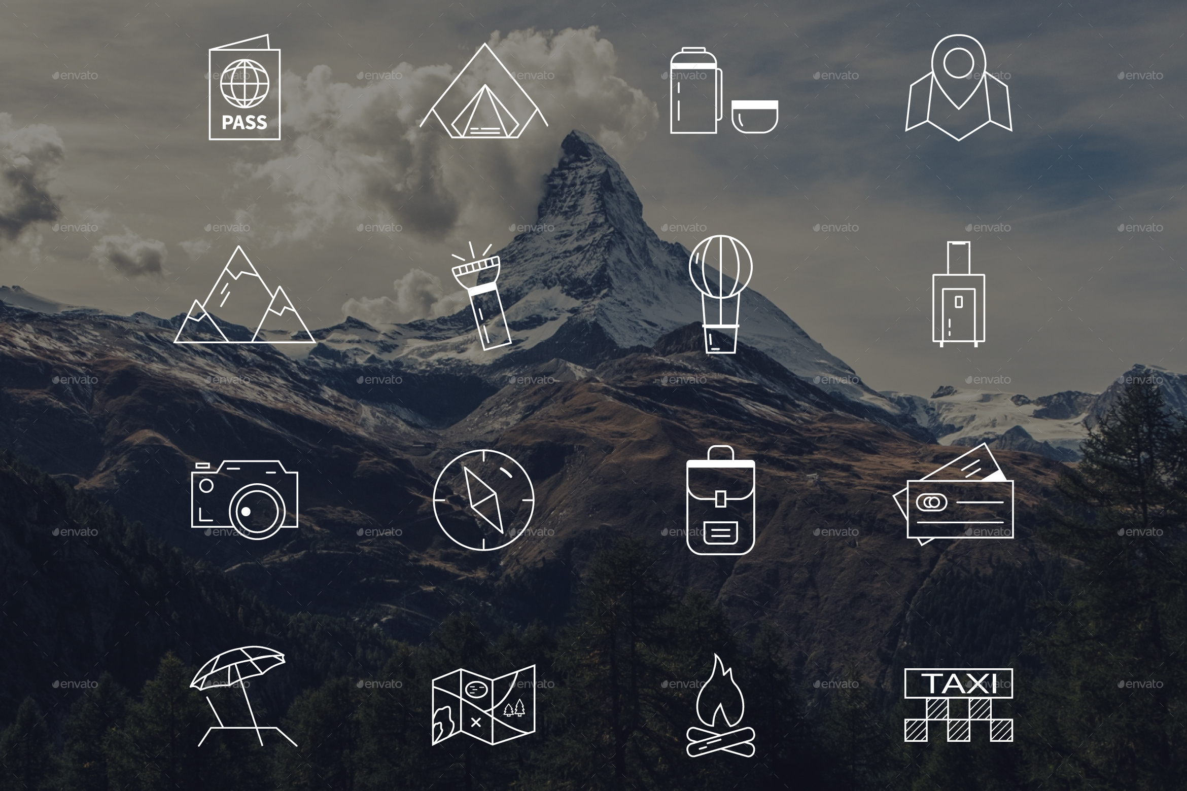 Adventure Graphics Pack. Bundle Edition., Web Elements | GraphicRiver