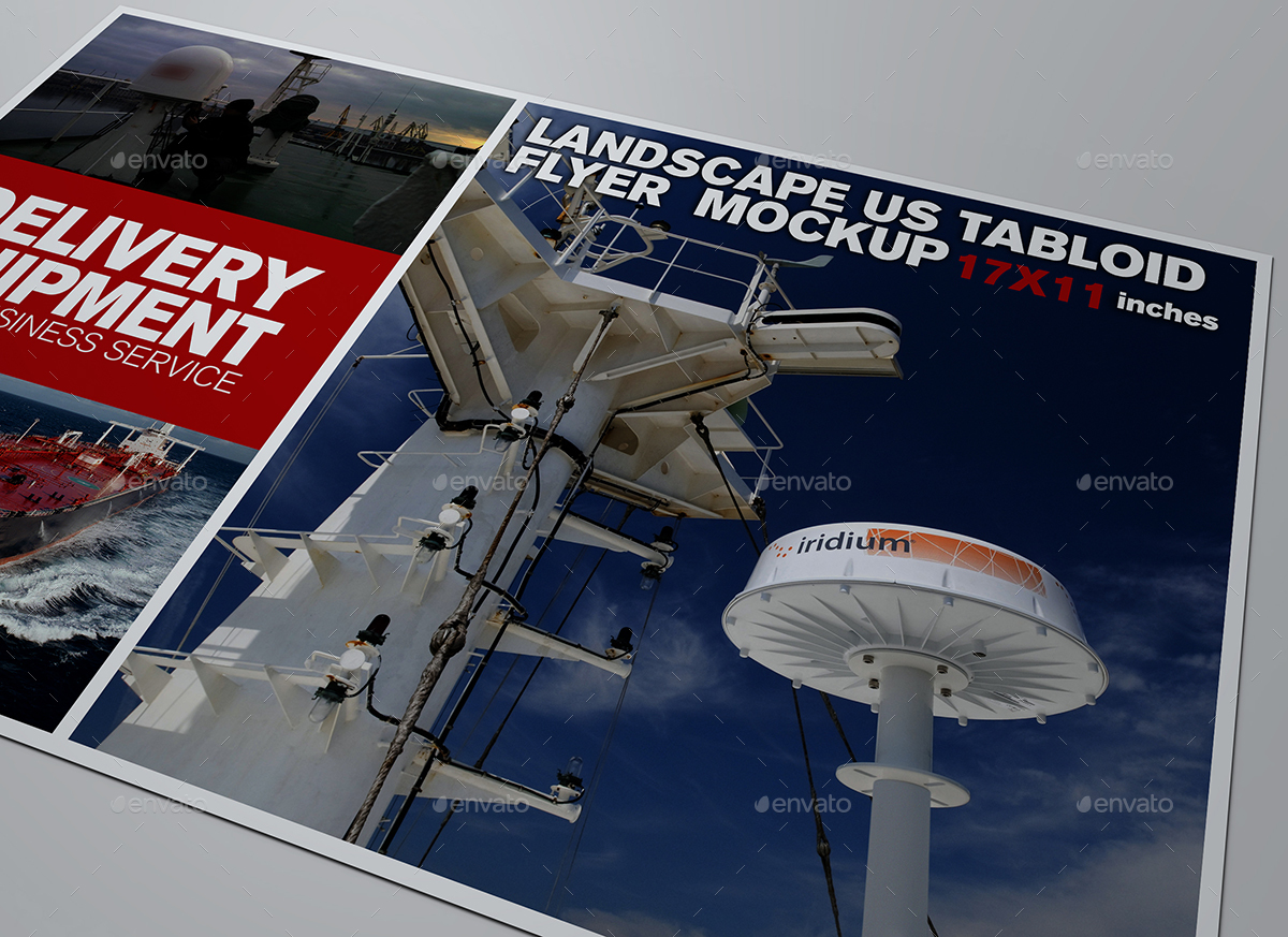 Landscape Us Tabloid Flyer Mockup, Graphics | GraphicRiver