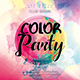 Color Party Flyer by sparksz | GraphicRiver