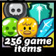 256 Vector Game Items, Game Assets | GraphicRiver